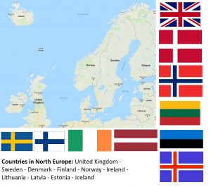 Countries in Northern Europe and Their Capitals – Countryaah.com