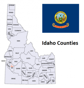 Idaho Counties. List Alphabetically (and by Population) – Countryaah.com