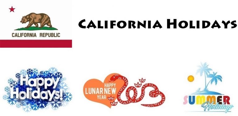 California Public Holidays – Countryaah.com