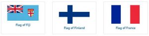 Flags of Countries that Start with F – Countryaah.com