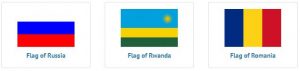Flags of Countries that Start with R – Countryaah.com
