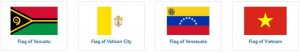 Flags of Countries that Start with V – Countryaah.com