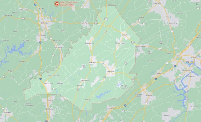 Cities and Towns in Blount County, Alabama – Countryaah.com