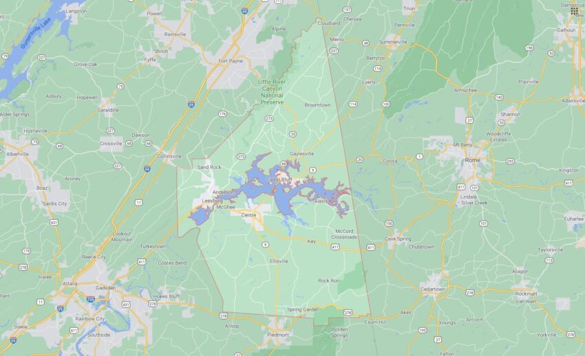 Cities and Towns in Cherokee County, Alabama – Countryaah.com
