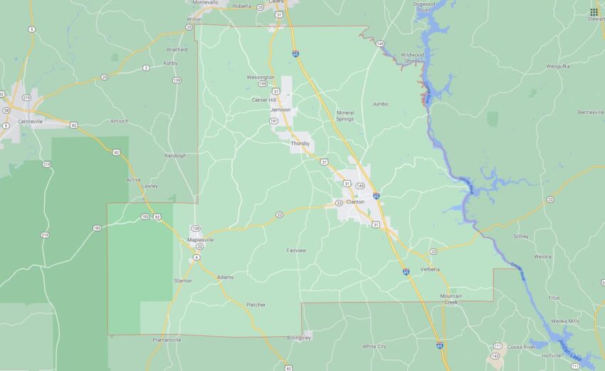 Cities and Towns in Chilton County, Alabama – Countryaah.com