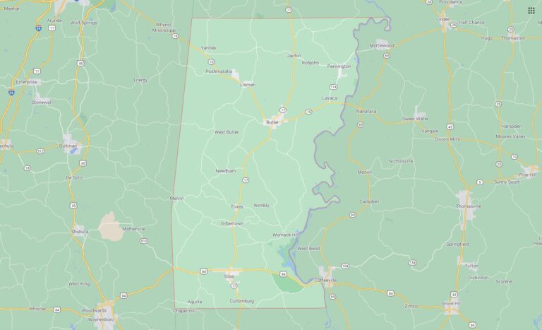 Cities and Towns in Choctaw County, Alabama – Countryaah.com