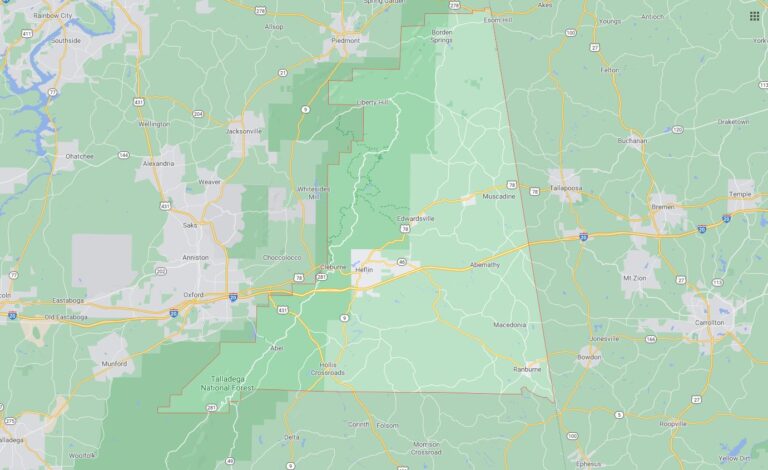 Cities and Towns in Cleburne County, Alabama – Countryaah.com