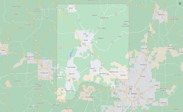 Cities and Towns in Dale County, Alabama – Countryaah.com