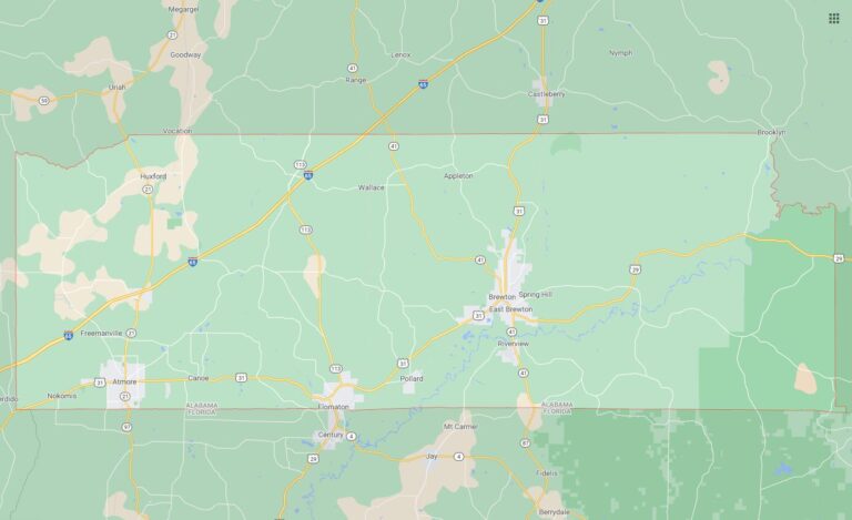 Cities and Towns in Escambia County, Alabama – Countryaah.com
