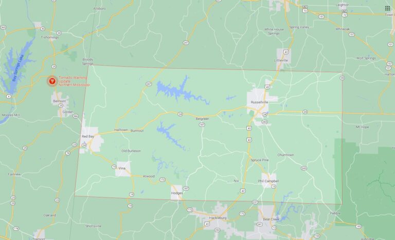 Cities and Towns in Franklin County, Alabama – Countryaah.com