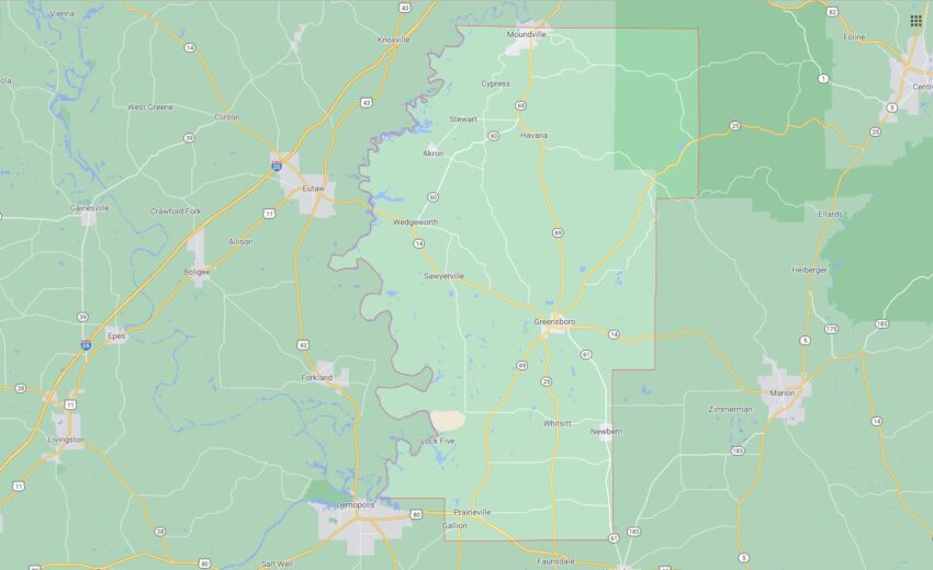Cities and Towns in Hale County, Alabama – Countryaah.com