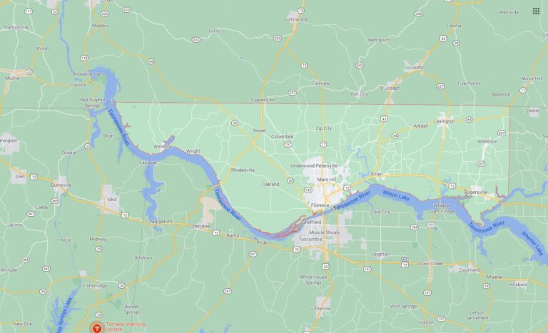 Cities and Towns in Lauderdale County, Alabama – Countryaah.com