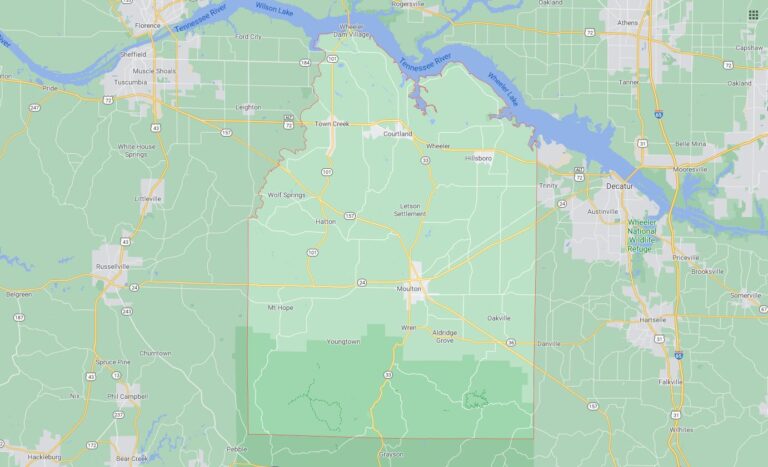 Cities and Towns in Lawrence County, Alabama – Countryaah.com