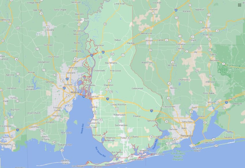 Cities and Towns in Baldwin County, Alabama – Countryaah.com