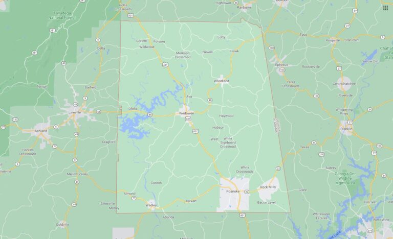 Cities and Towns in Randolph County, Alabama – Countryaah.com