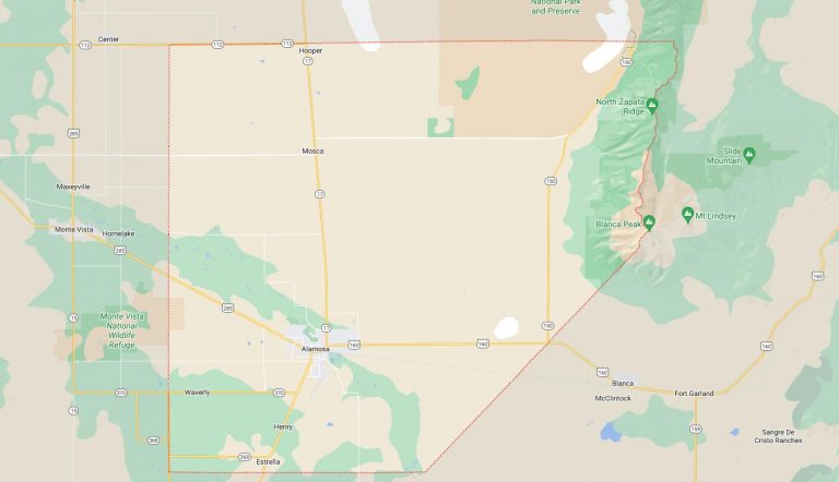 Cities and Towns in Alamosa County, Colorado – Countryaah.com