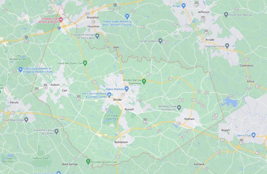 Cities and Towns in Barrow County, Georgia – Countryaah.com