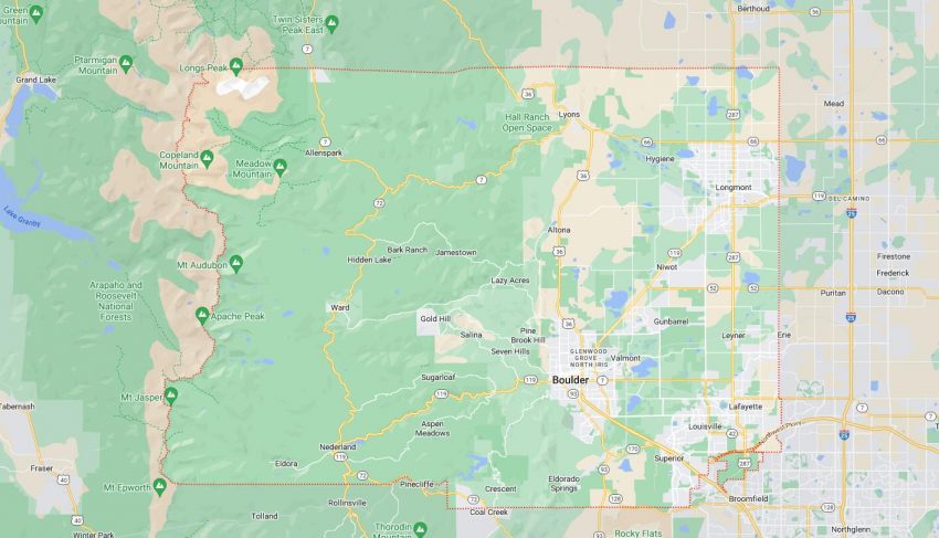 Cities and Towns in Boulder County, Colorado – Countryaah.com