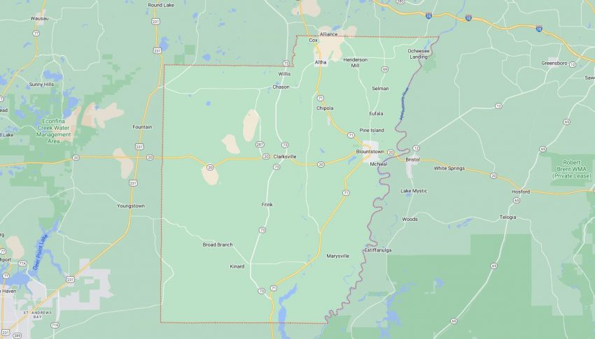 Cities and Towns in Calhoun County, Florida – Countryaah.com