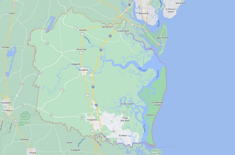 Cities and Towns in Camden County, Georgia – Countryaah.com