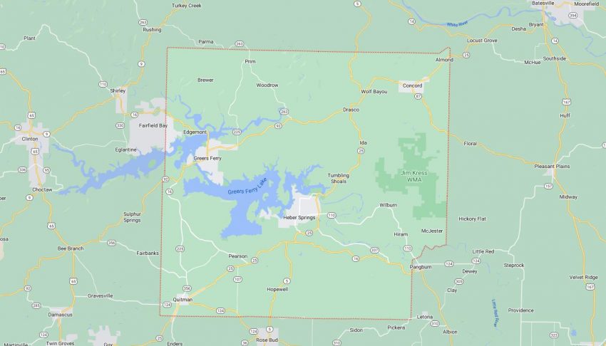 Cities and Towns in Cleburne County, Arkansas – Countryaah.com