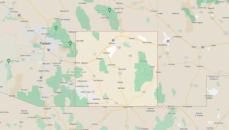 Cities and Towns in Cochise County, Arizona – Countryaah.com
