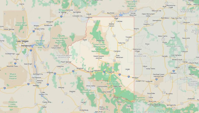 Cities and Towns in Coconino County, Arizona – Countryaah.com
