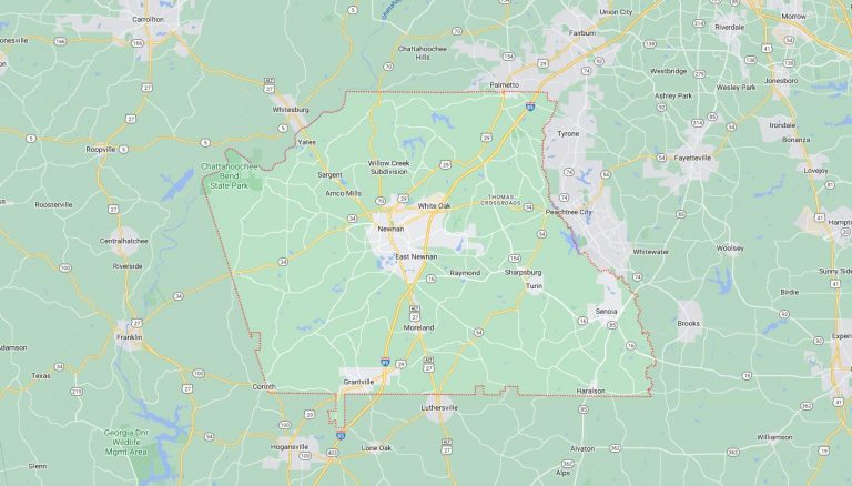 Cities and Towns in Coweta County, Georgia – Countryaah.com
