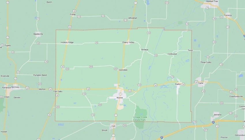 Cities and Towns in Cross County, Arkansas – Countryaah.com