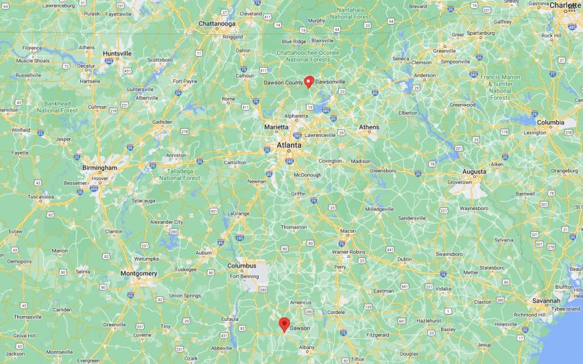 Cities and Towns in Dawson County, Georgia – Countryaah.com