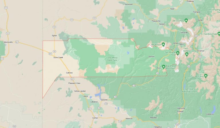 Cities and Towns in Dolores County, Colorado – Countryaah.com