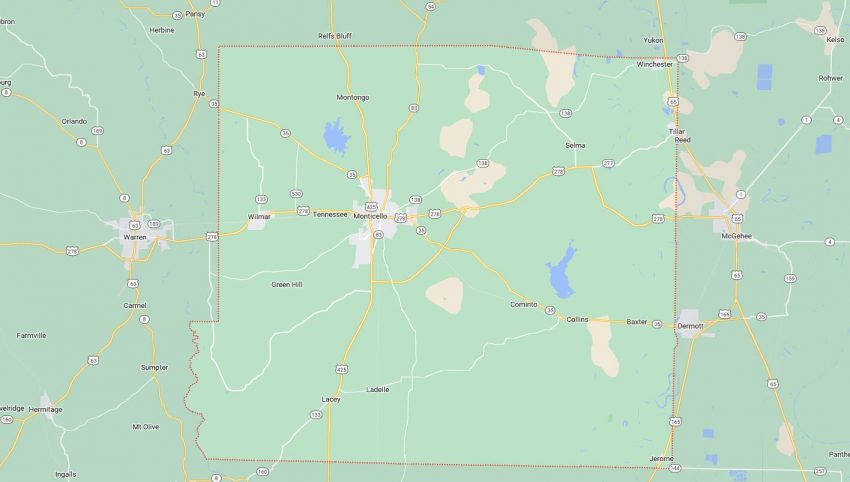 Cities and Towns in Drew County, Arkansas – Countryaah.com