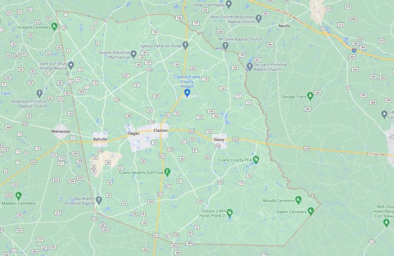 Cities and Towns in Evans County, Georgia – Countryaah.com