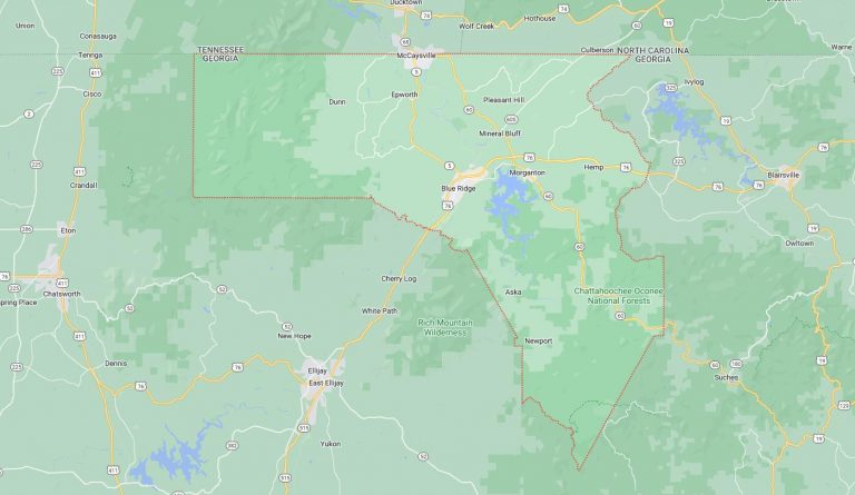 Cities and Towns in Fannin County, Georgia – Countryaah.com