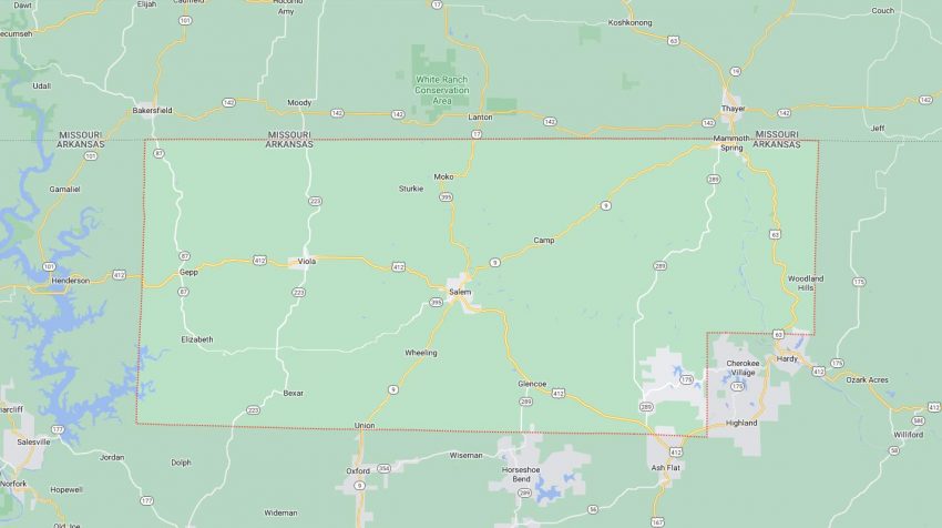 Cities and Towns in Fulton County, Arkansas – Countryaah.com