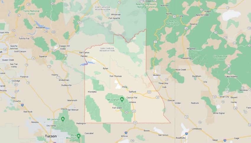 Cities and Towns in Graham County, Arizona – Countryaah.com