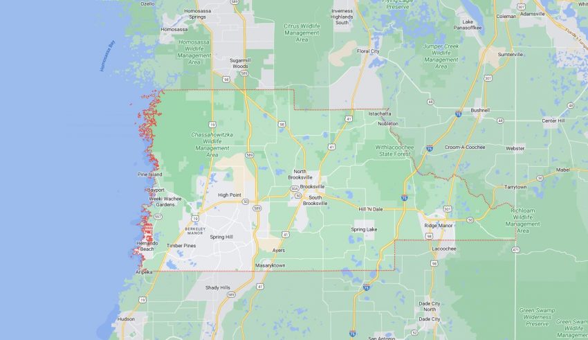 Cities and Towns in Hernando County, Florida – Countryaah.com