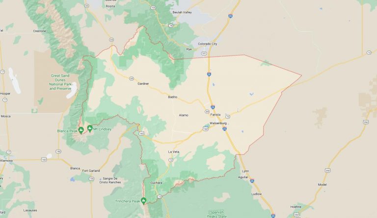 Cities and Towns in Huerfano County, Colorado – Countryaah.com