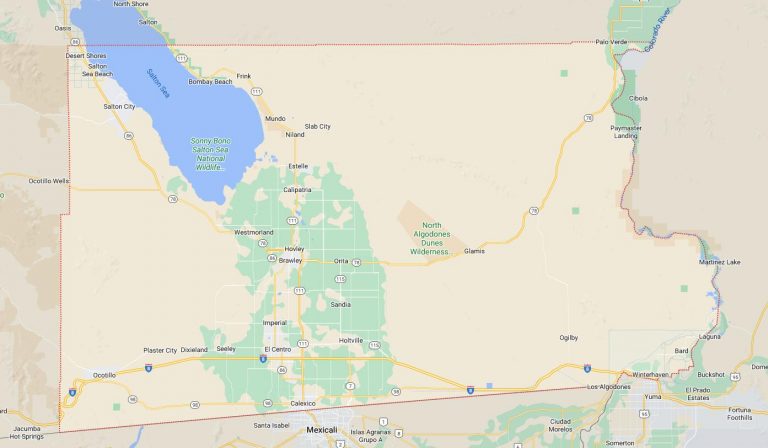 Cities and Towns in Imperial County, California – Countryaah.com