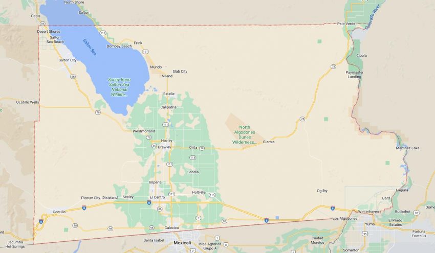 Cities and Towns in Imperial County, California – Countryaah.com
