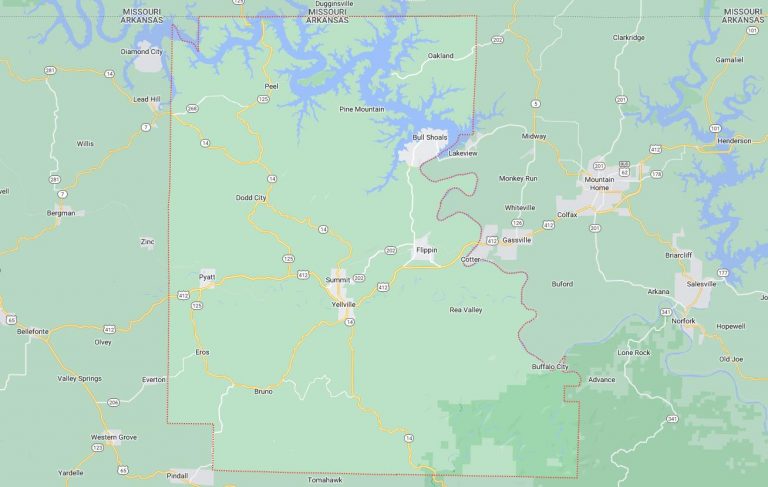Cities and Towns in Marion County, Arkansas – Countryaah.com