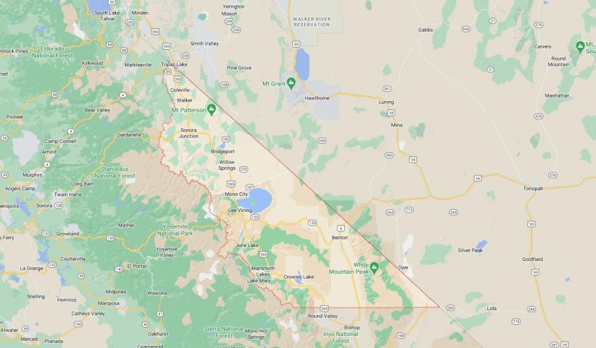 Cities and Towns in Mono County, California – Countryaah.com