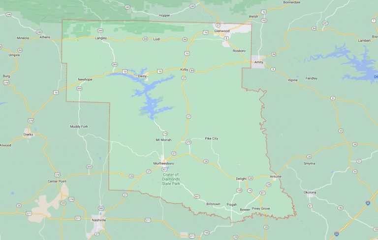 Cities and Towns in Pike County, Arkansas – Countryaah.com