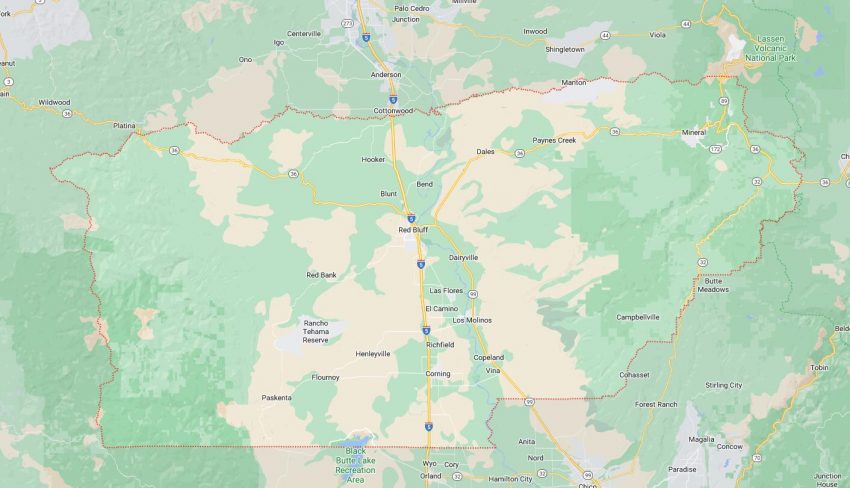 Cities and Towns in Tehama County, California – Countryaah.com
