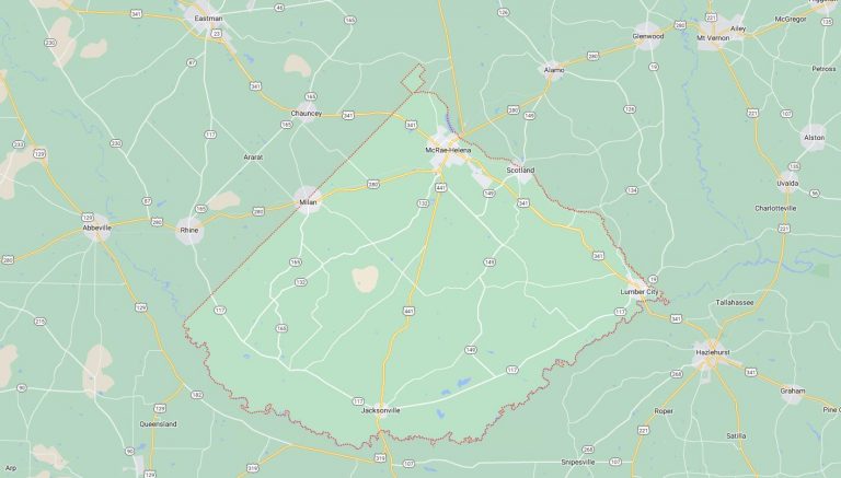 Cities and Towns in Telfair County, Georgia – Countryaah.com