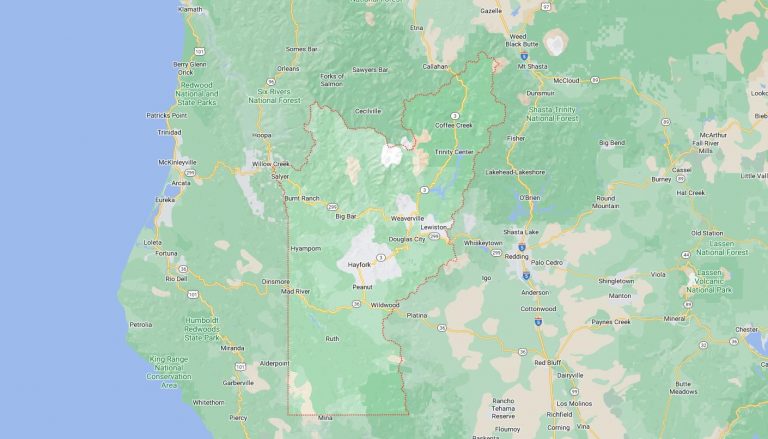Cities and Towns in Trinity County, California – Countryaah.com