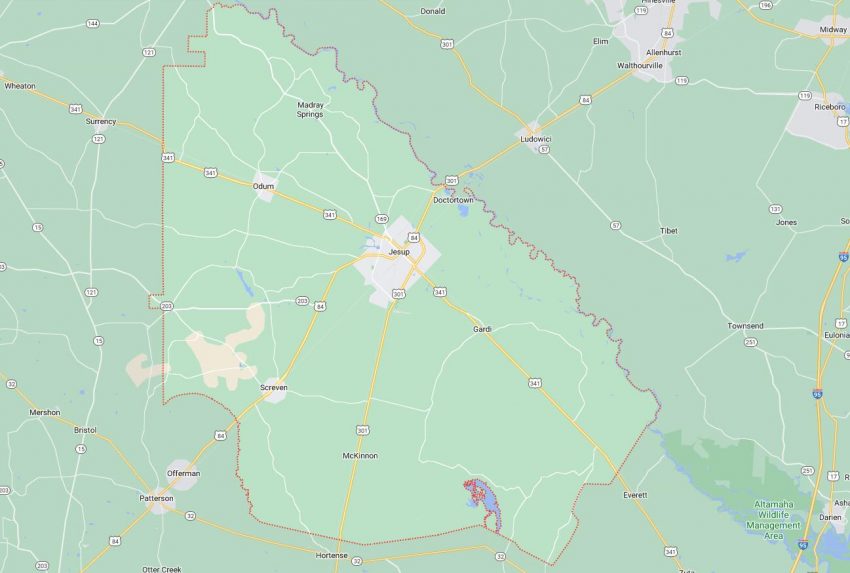 Cities and Towns in Wayne County, Georgia – Countryaah.com