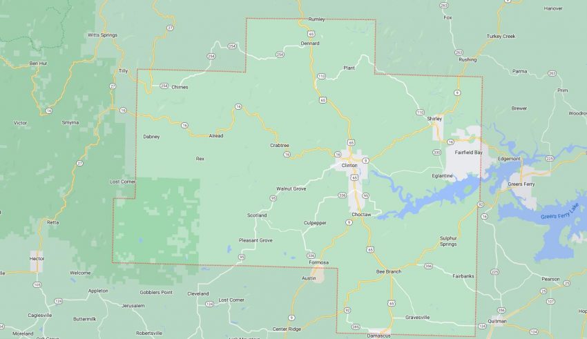 Cities and Towns in Van Buren County, Arkansas – Countryaah.com