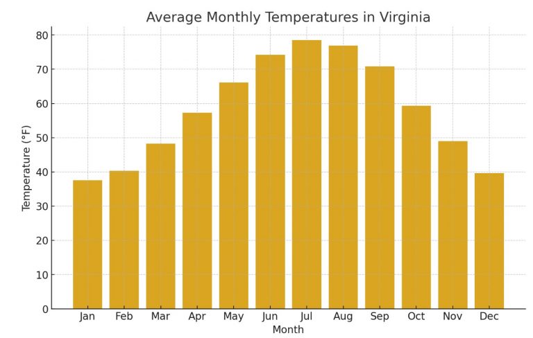 Virginia Weather by Month – Countryaah.com